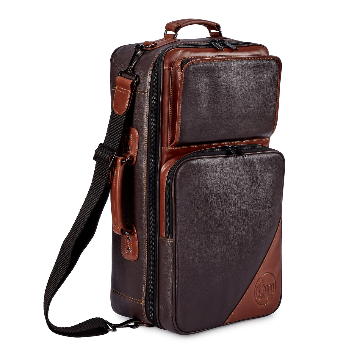 Gard Bags - Elite Compact Triple Trumpet Gig Bag, Chocolate Brown Leat ...